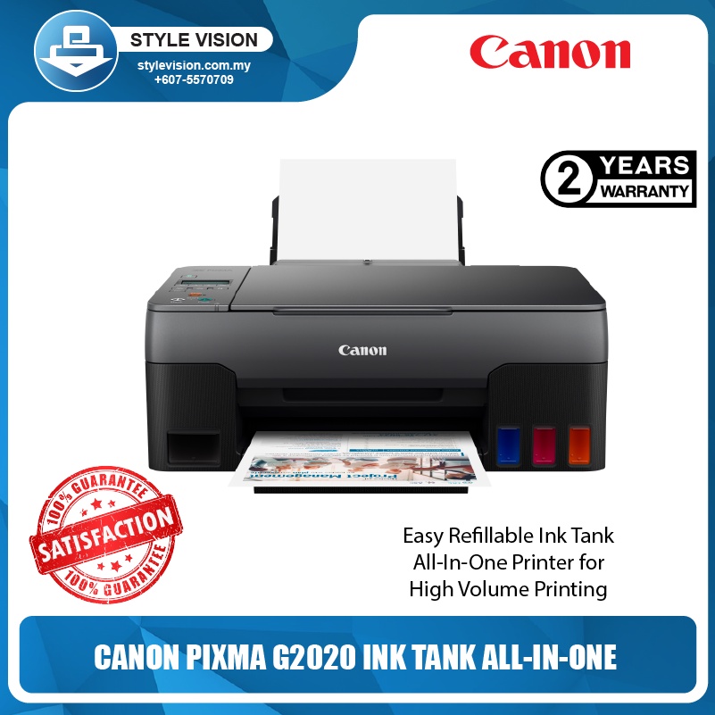 CANON PIXMA INK EFFICIENT A4 ALL-IN-ONE PRRINTER G2020 TANK SYSTEM ...