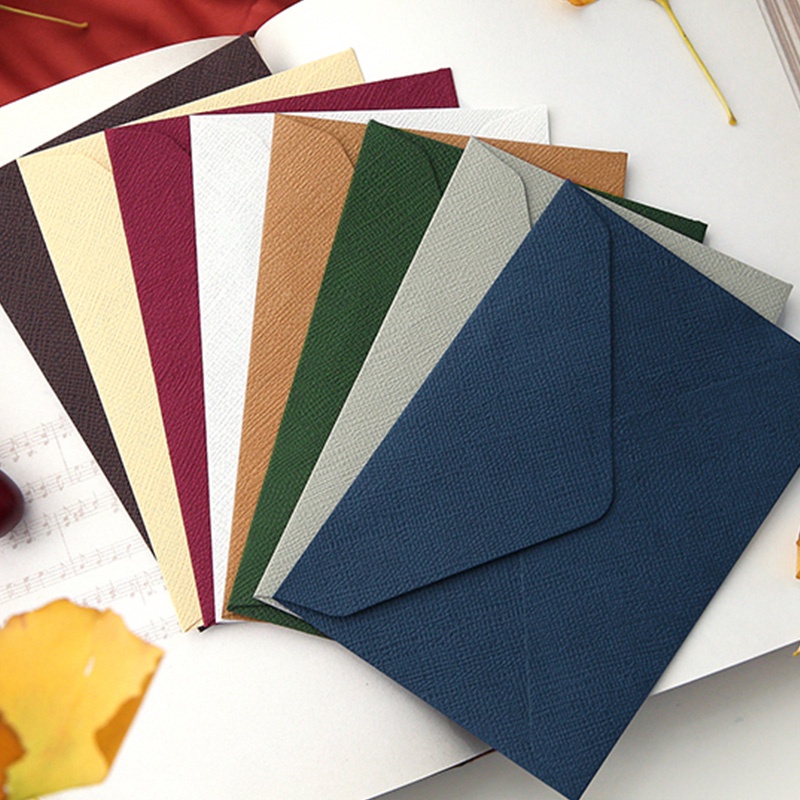 Concise Retro Linen Textured Envelope Romantic Literary Packing ...