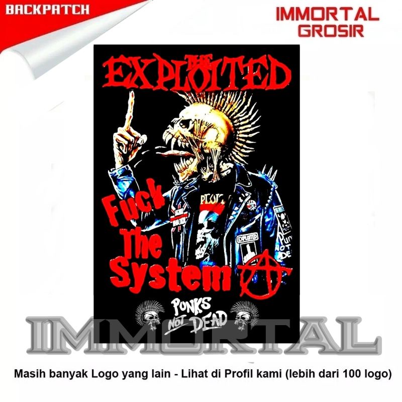The exploited chaos is my life large jumbo back emblem Backpatch ...