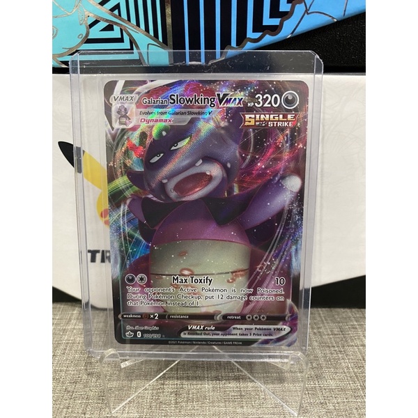Pokemon TCG Chilling Reign SWSH06 : Galarian Slowking Vmax (100/198 Ultra Rare) | Shopee Malaysia