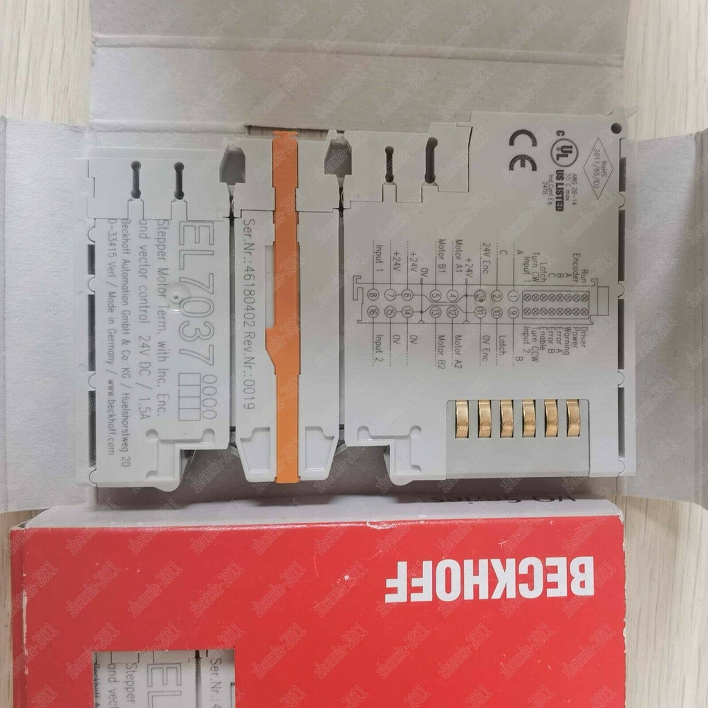 EtherCAT Terminal, 1-channel motion interface, stepper motor, 24 V DC, 1.5 A, with incremental ...
