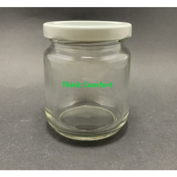 (20 Pcs) 160ml Round Glass Jar Mini Bottle Air Tight Storage Container ...