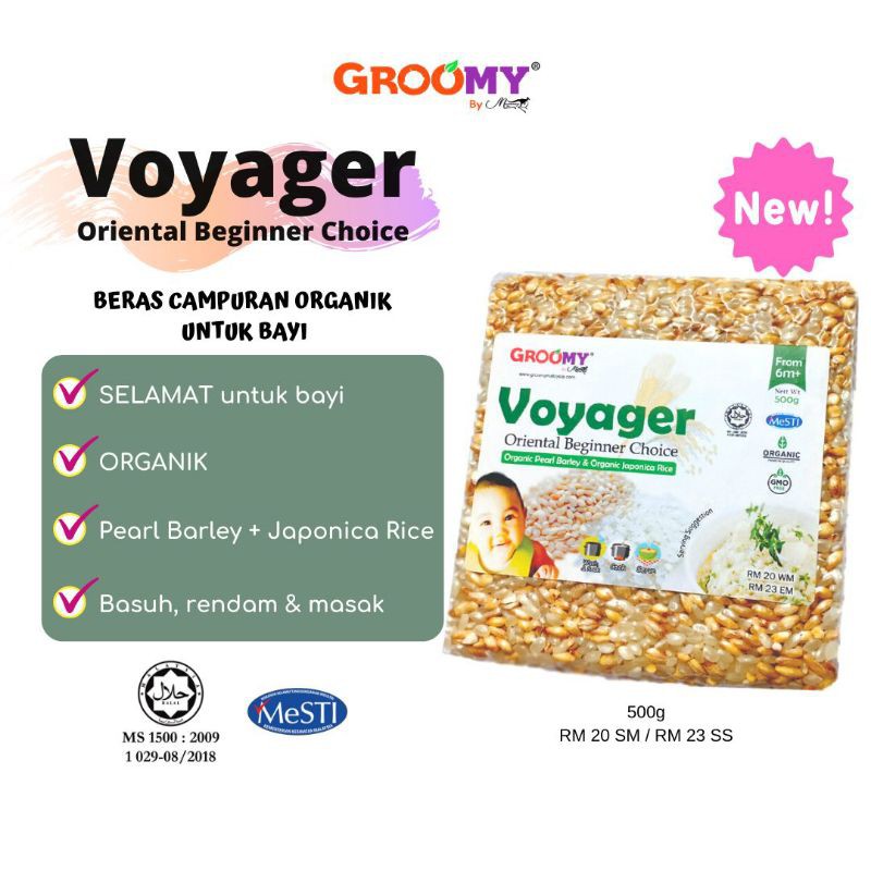 GROOMY Bijirin Campuran Organik Baby (6 months+) [500g] | Shopee Malaysia