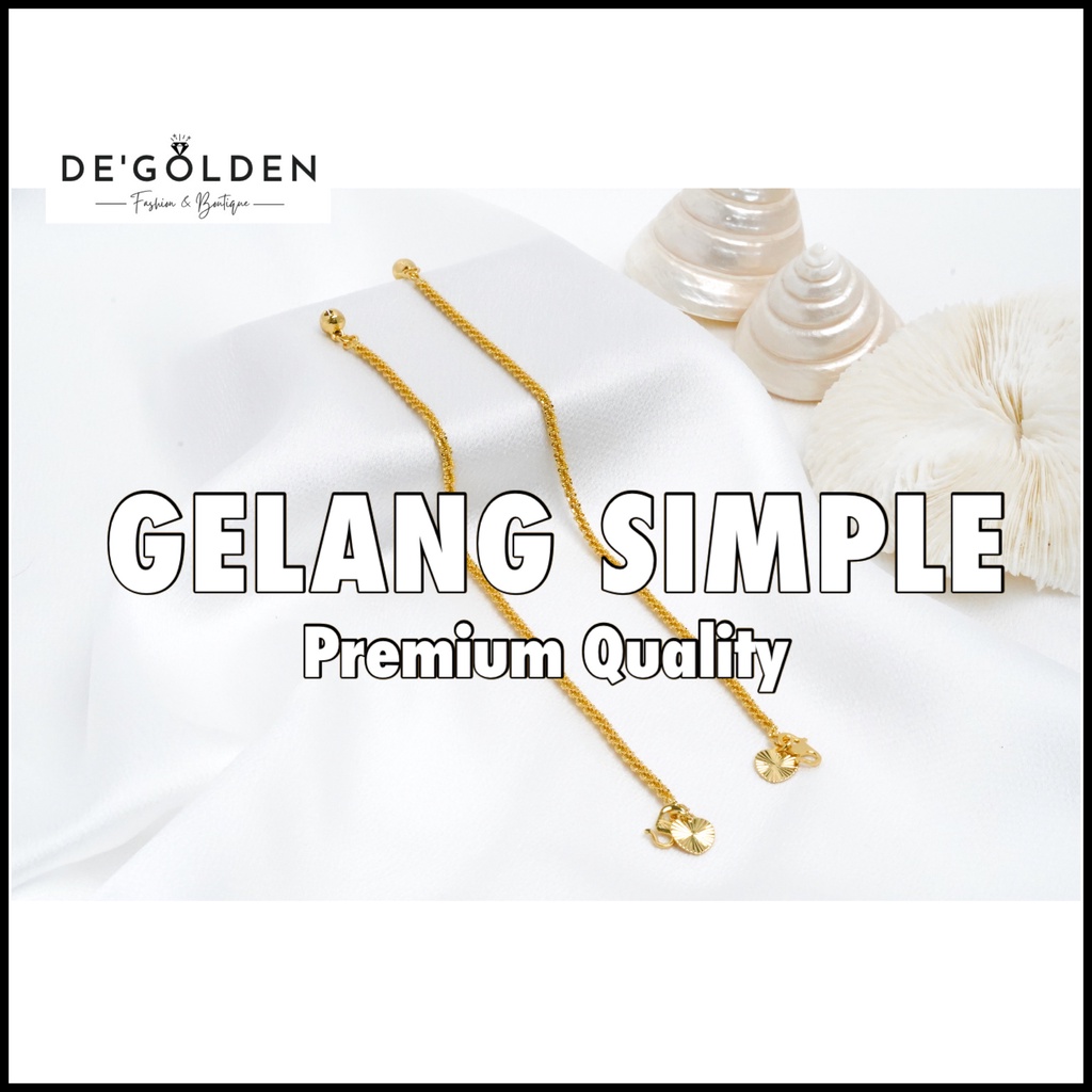 [Koleksi Gelang Simple/Halus] Emas Korea 24k Premium Quality Cop 916|De ...