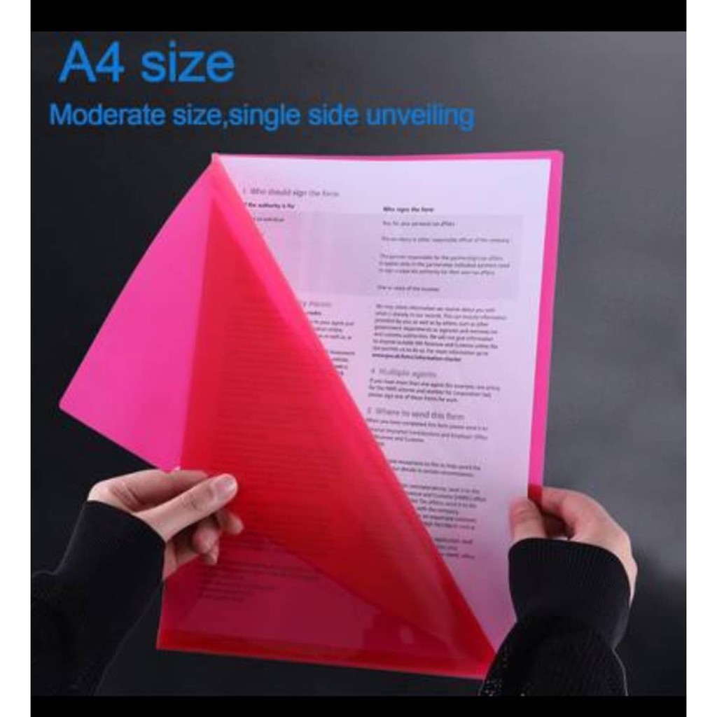 E310 A4 COLOUR HOLDER FILE (L-Shape) | Shopee Malaysia