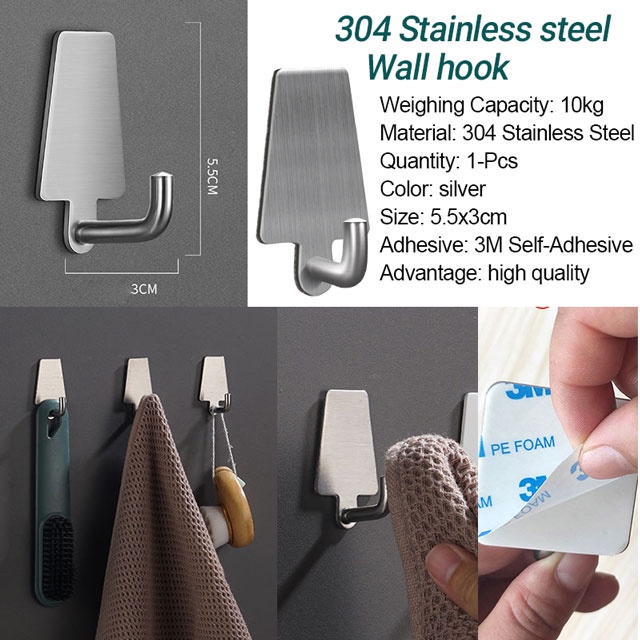 Powerful viscose hooks,seamless screws for wall hooks, nano seamless ...