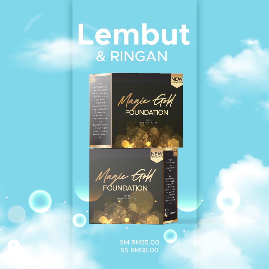 DHERBS MAGIC GOLD FOUNDATION | Shopee Malaysia
