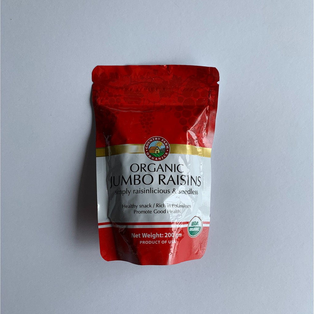 Country Farm Organic Jumbo Red Raisins - 200g | Shopee Malaysia