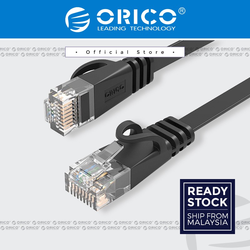 ORICO High Quality CAT6 Flat RJ45 Gigabit Ethernet LAN Cable (1M/2M/3M ...