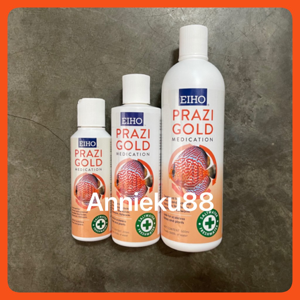 EIHO PRAZI GOLD MEDICATION FOR AQUARIUM - 120ml / 250ml / 500ml ...