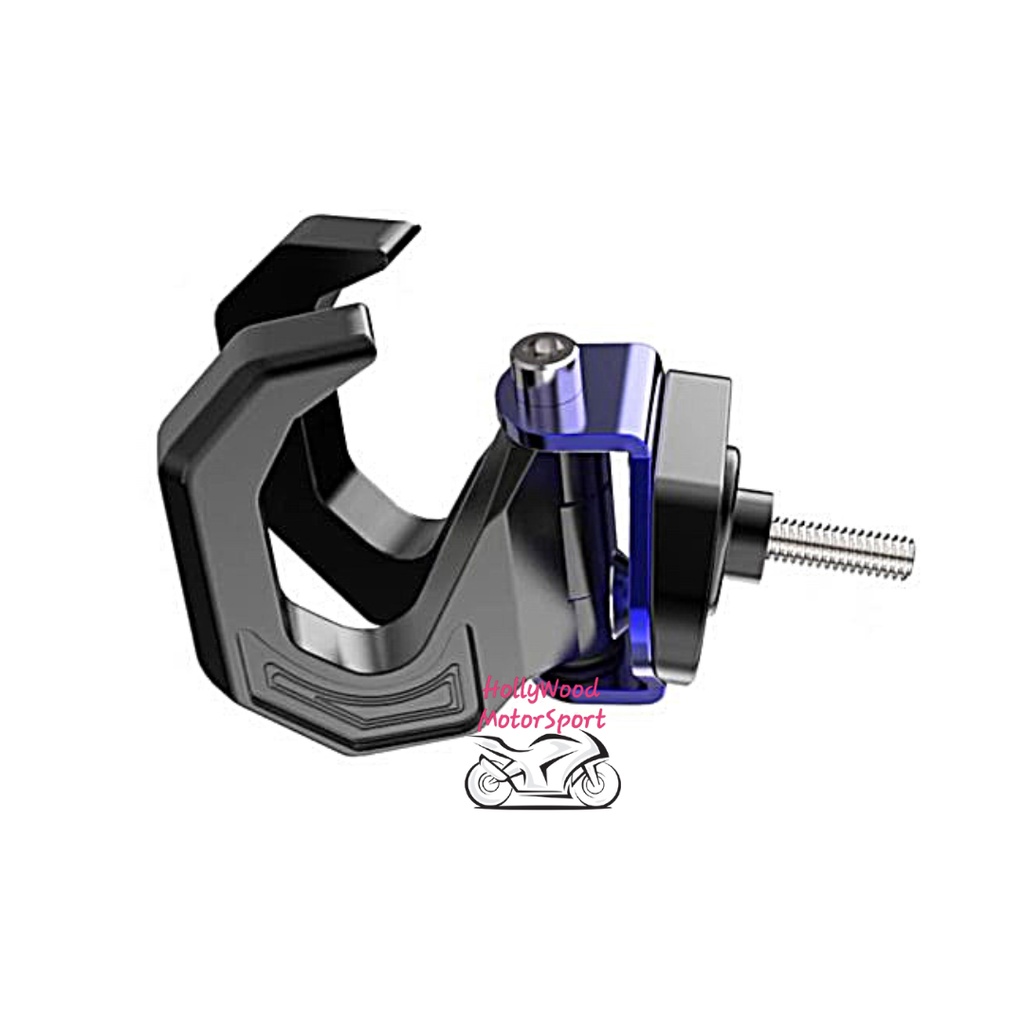 DOUBLE HOOK MOTOR HANGER HELMET GANTUNGAN BARANG KINGDRAG UNIVERSAL ...