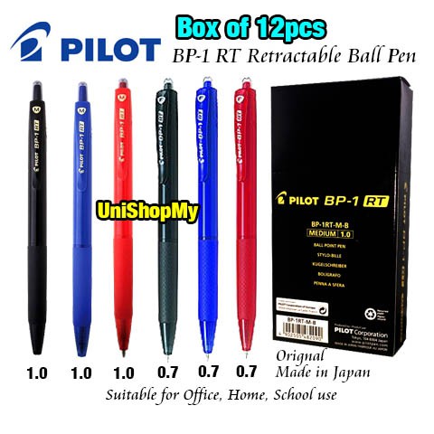 Pilot Ball Pen BP-1 RT 0.7 - 1.0mm (Box of 12 pcs) | Shopee Malaysia