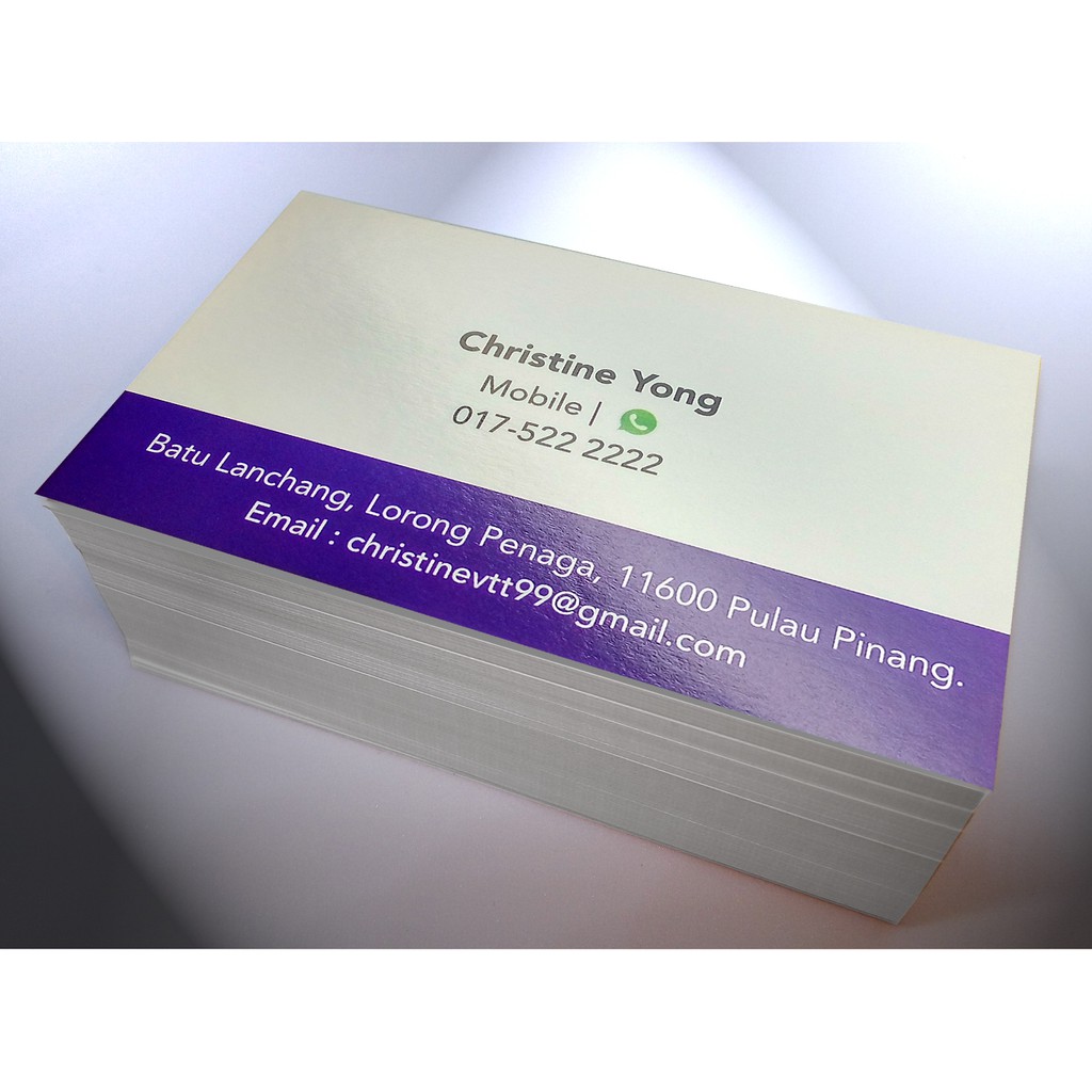 [KYCD] Name Card Printing FREE ARTWORK (Cetakan Kad Name dengan Artwork ...