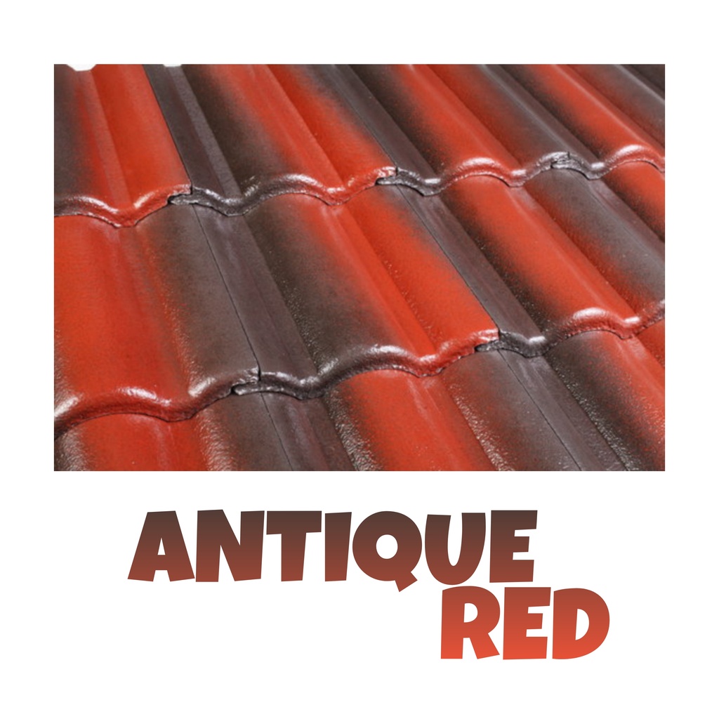 [1 PC] BMI MONIER Elabana Tropical Roof Tile Elabana Red Sunkiss Orange ...