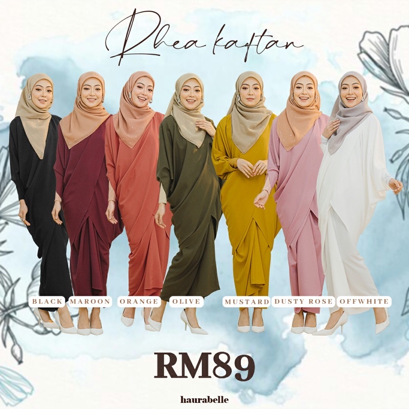 Rhea Kaftan by Haurabelle | Shopee Malaysia