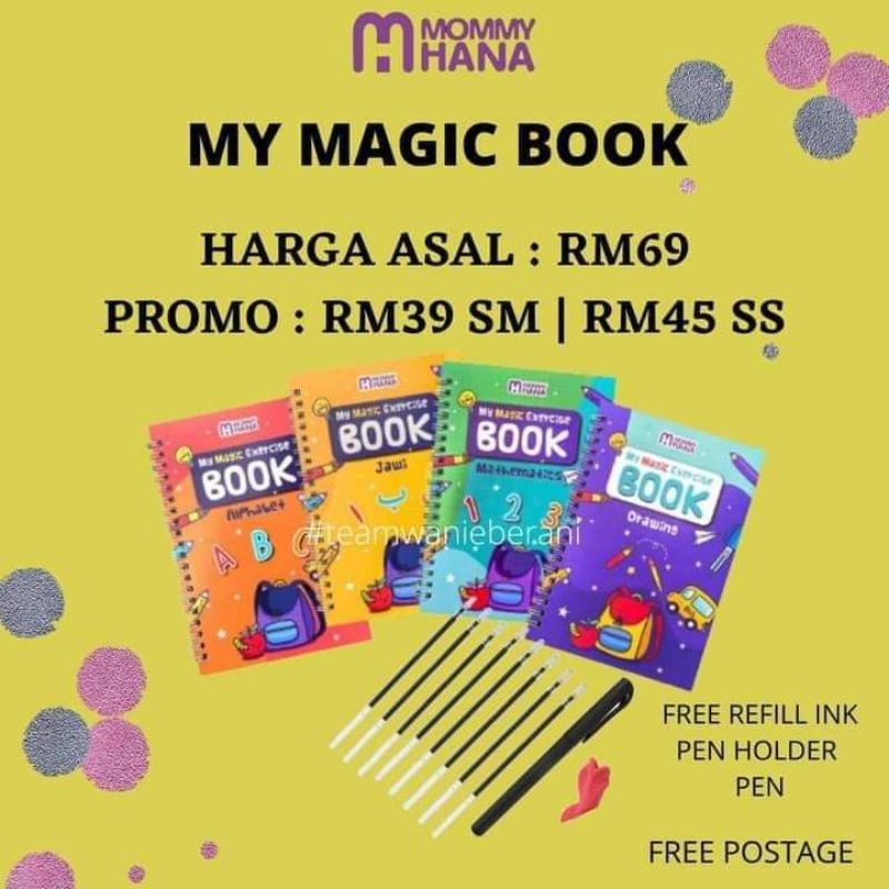 MY MAGIC EXERCISE BOOK MOMMY HANA | Shopee Malaysia