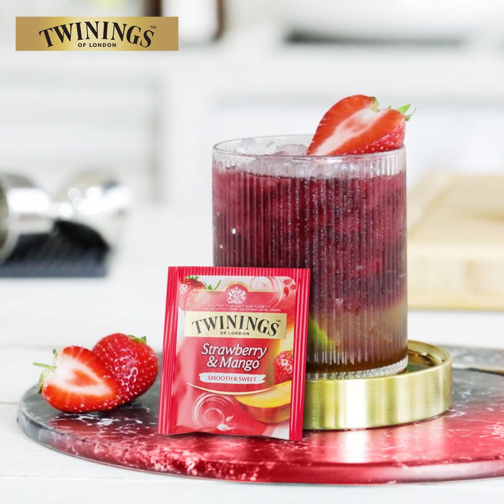 Twinings Flavoured Black Tea Range 25 teabgs Four Red Fruits Passion ...
