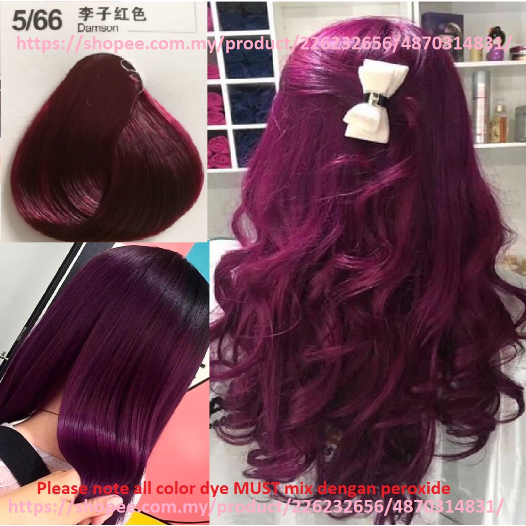 Dye rambut pewarna PEWARNA RAMBUT HAIR DYE COLOUR 100ml/Fashion Hair ...
