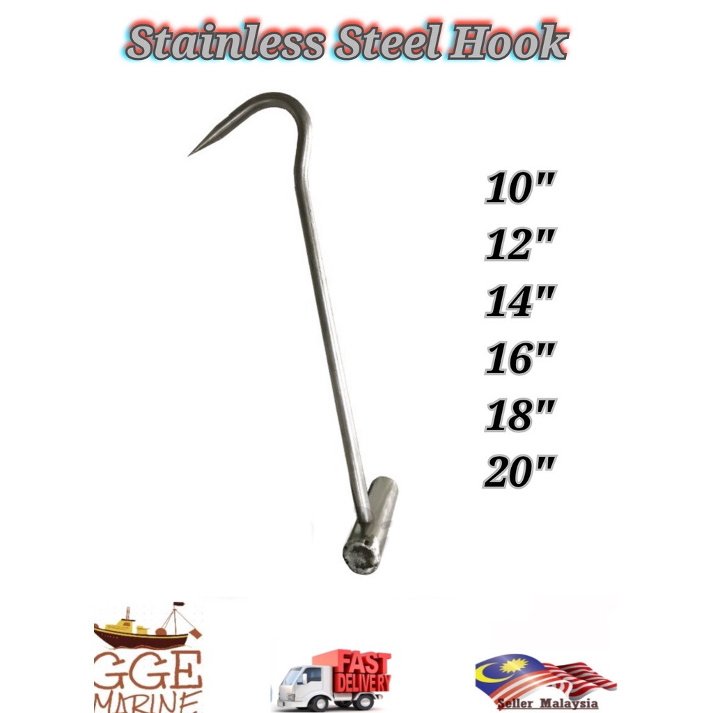 Stainless Steel T Hook Grip for Right Hand (Manhole Cover Hook ...