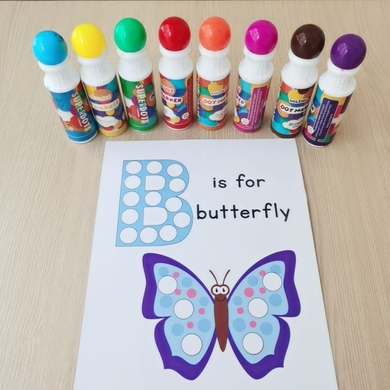 SUPERDOTS Dot Marker Art Washable Dot Marker Set FREE Printables 8/10 ...