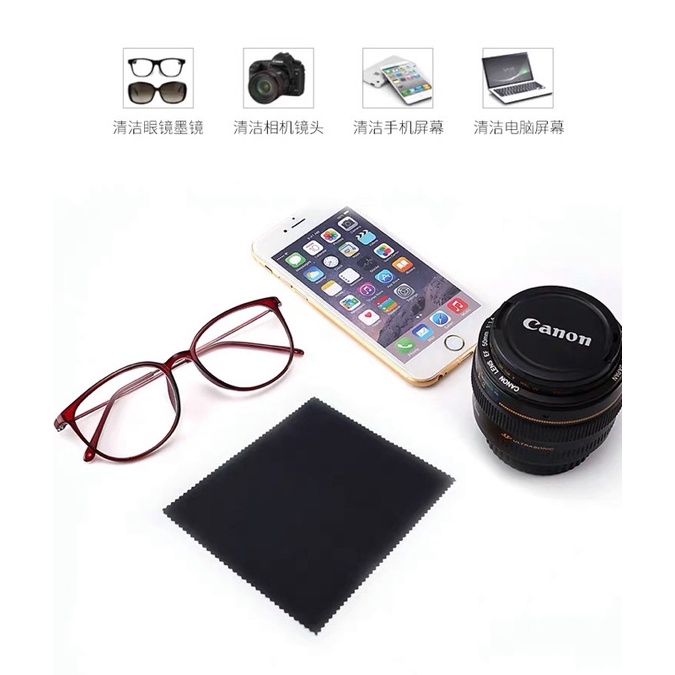 LCD Screen Microfibre Cleaning Cloth Kain Lap Cermin Mata Camera Lens ...