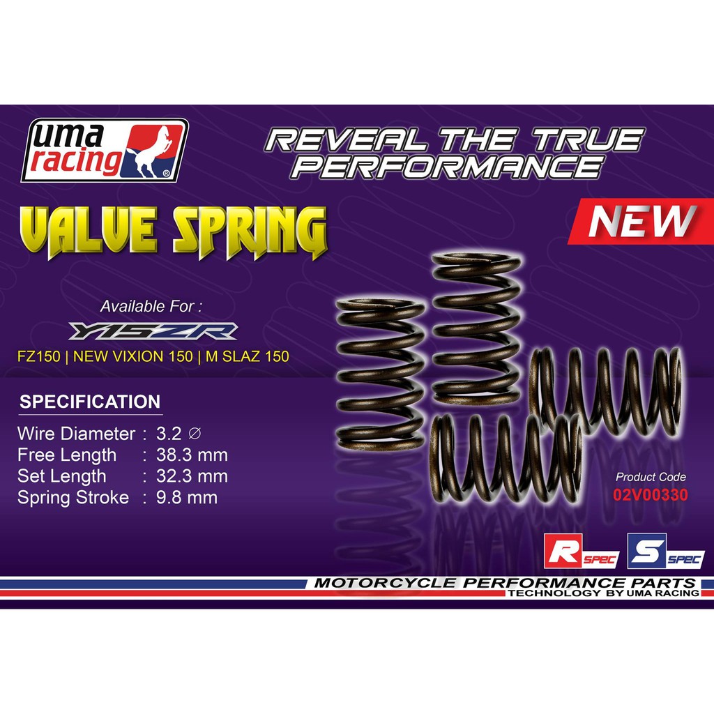 Uma Racing R/S Spec Valve Spring YAMAHA Y15ZR FZ150R LC135 BELANG 150 ...