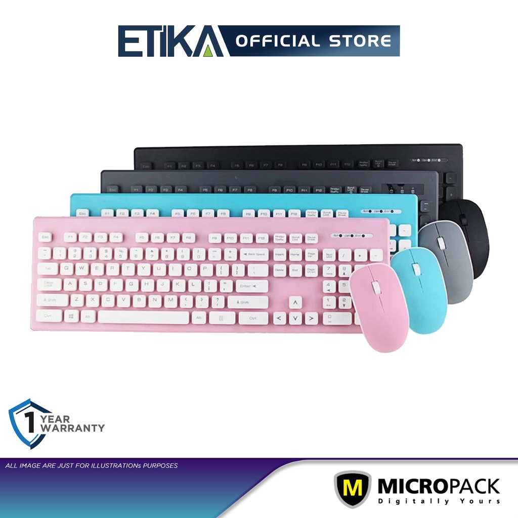 Micropack KM-232W Wireless Keyboard and Mouse Combo Set | Shopee Malaysia