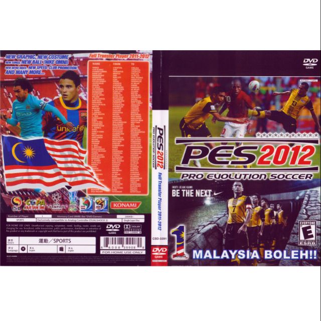 PS2 PES 2012 Pro Evolution Malaysia | Shopee Malaysia