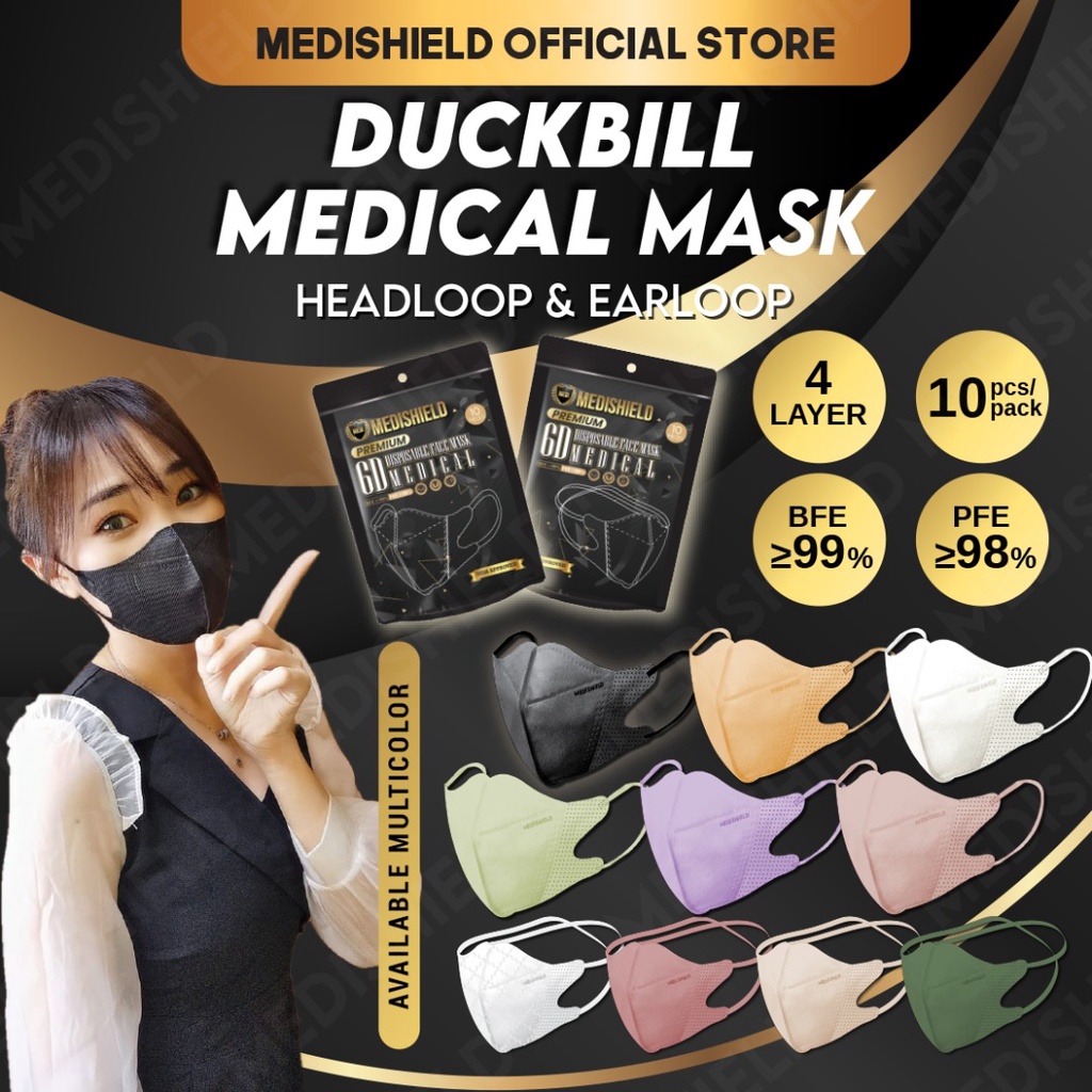 Mask Duckbill mask 3D Mask Disposable Face Mask Headloop Earloop ...