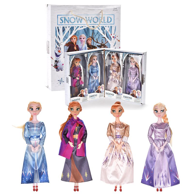 Disney Frozen 2 Anna Elsa Princess Action Figures Toy Girl Dolls ...
