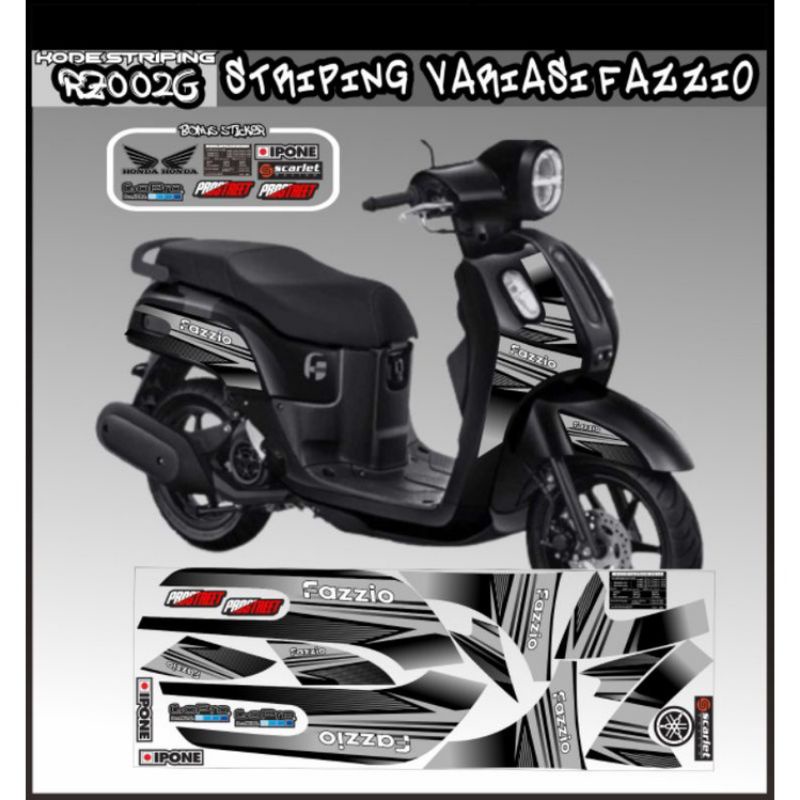 Yamaha fazzio 2022 striping sticker sticker decal | Shopee Malaysia