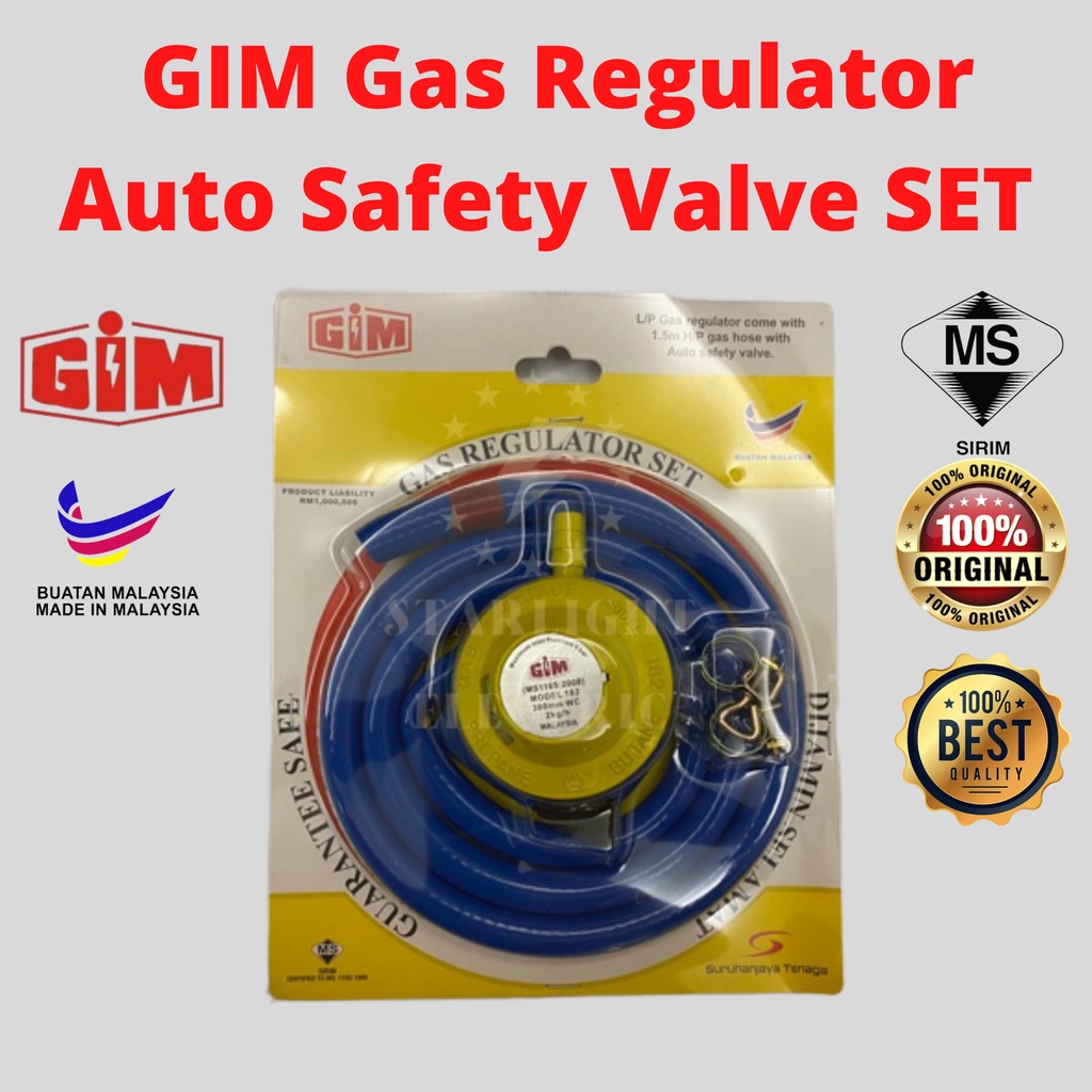 GIM-182 Low Pressure Gas Regulator Auto Safety Valve & Fire Protection ...