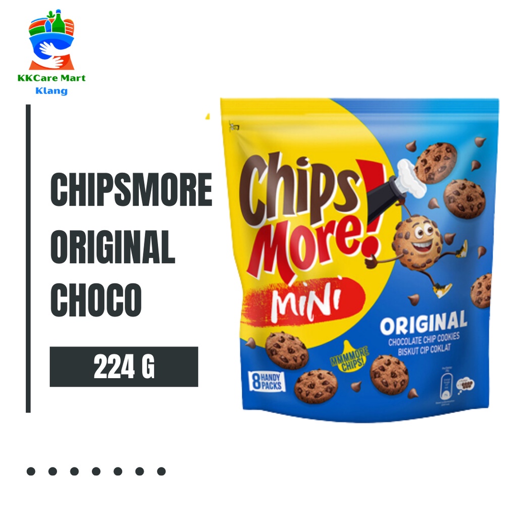 ChipsMore - Mini Multipack Original Chocolate Chip Cookies ( 8 x 28g ...