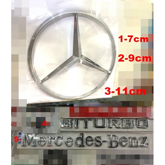 Mercedes Benz BITurbo KOMPRESSOR LOGO Brand BADGE Horn Emblem STICKER ...