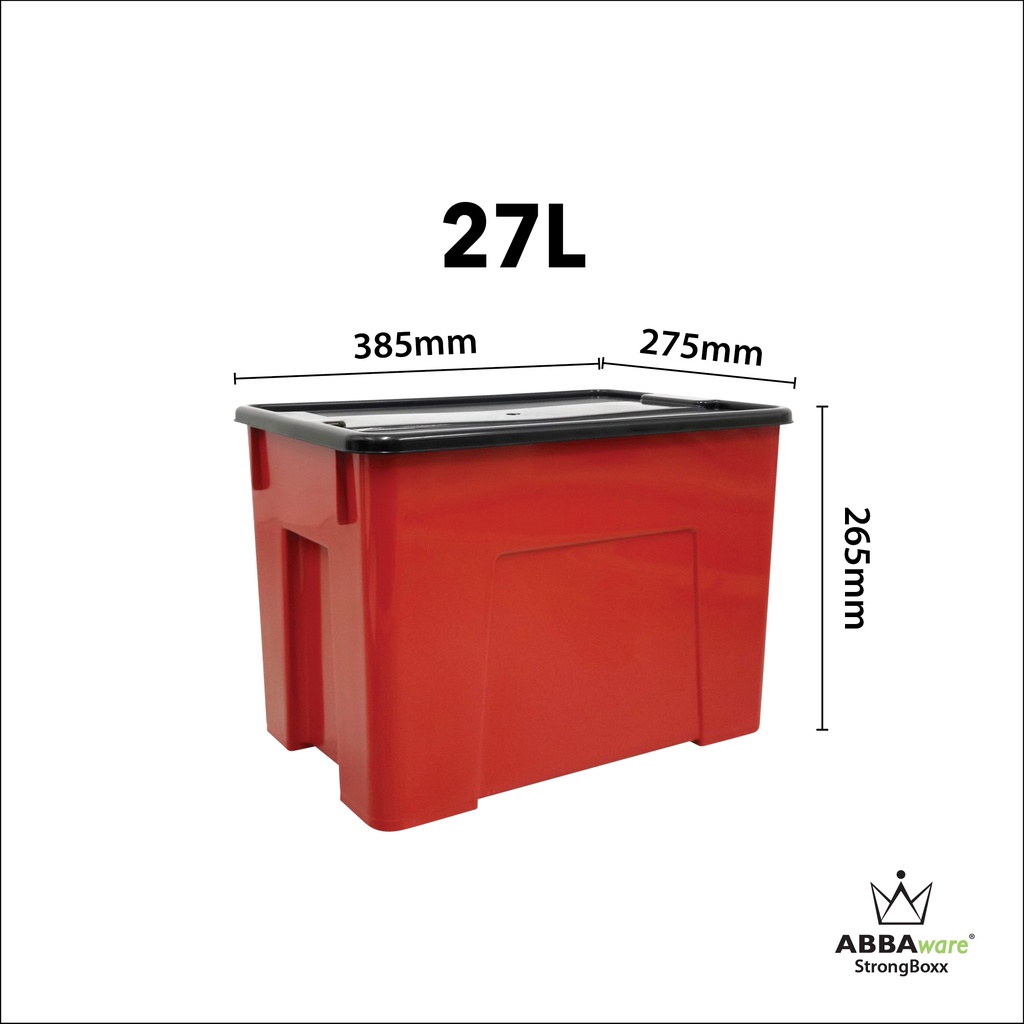 Abbaware Storage Box(30L/50L/80L)/Kotak Simpanan dengan roda/Storage ...