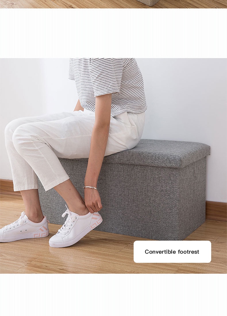 Storage stool Bedroom storage Storage Box Storage stool Folding storage ...