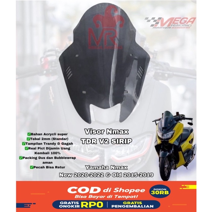 Nmax Visor Model Tdr V2 Fin Ready Nmax Old 2015 2019 Nmax New 2020