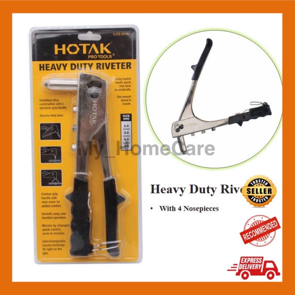 HOTAK Heavy Duty Riveter Hand Heavy Duty Riveter (Ready Stock) with ...