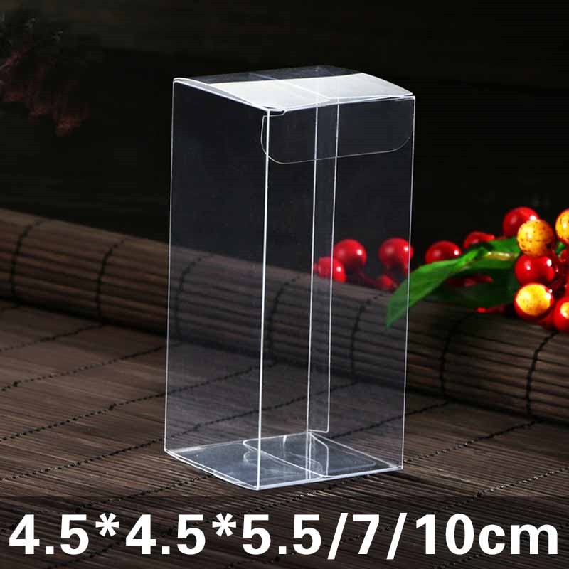 10Pcs 4.5x4.5x5.5cm Clear Plastic Pvc Box Packing Boxes for gifts ...