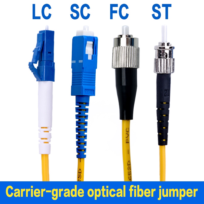 Single-mode fiber patch cord SC-SC to LC-FC-ST pigtail carrier grade single-mode single-core ...