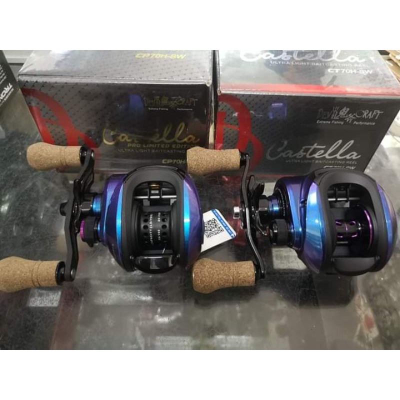 DEVIL CRAFT CASTELLA CT-70H-SW / CASTELLA PRO CP70H-SW FISHING REEL ...