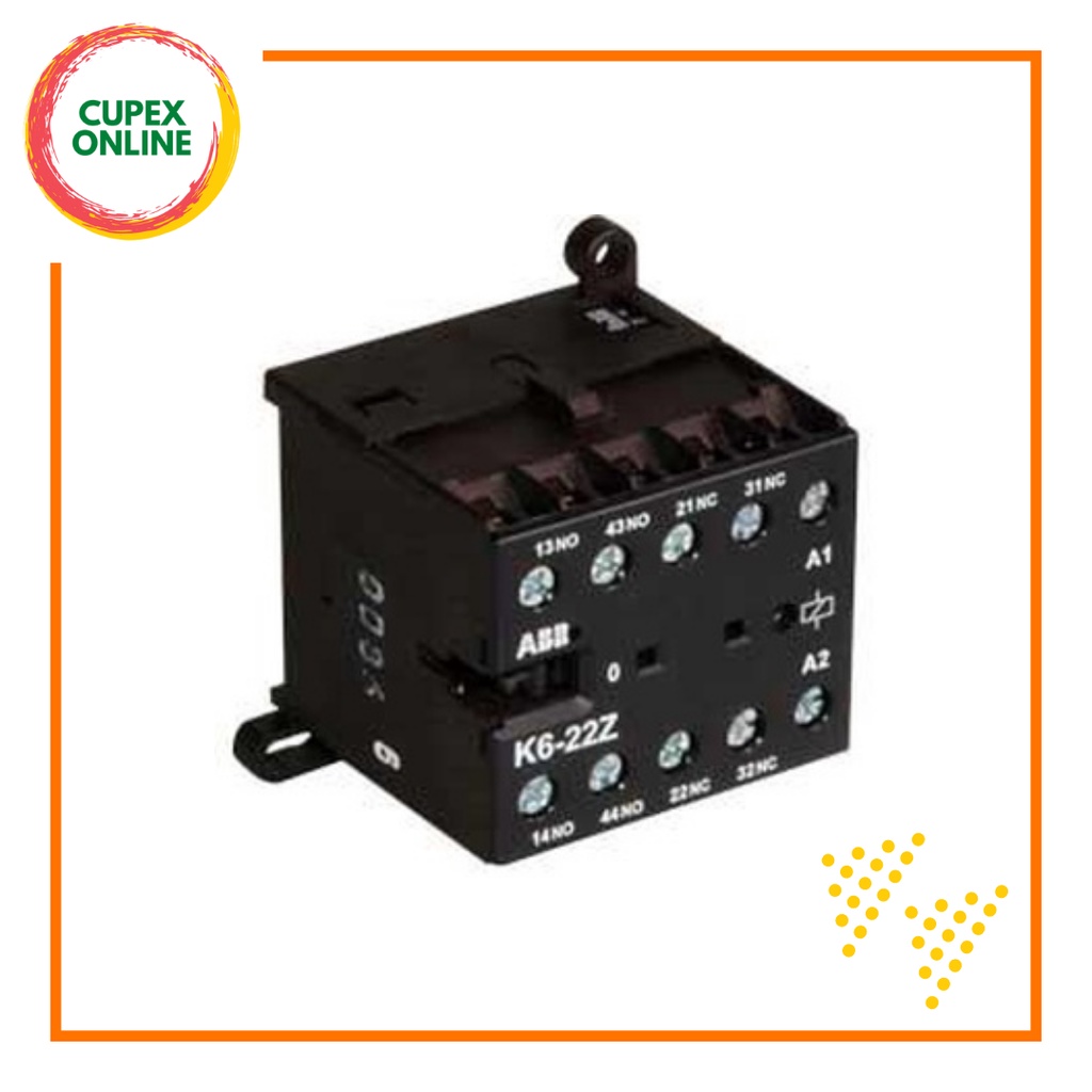 ABB K6-22Z-80 Mini Contactor Relay 3A 4P 2NO+2NC 220-240V (cupex) | Shopee Malaysia