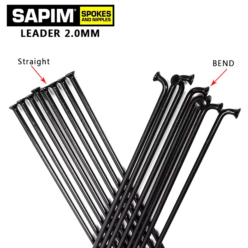 Bicycle Spokes SAPIM Champion 2.0 Round Spokes Stainless steel J-bend ...