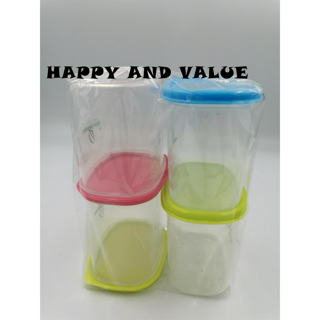 APPLE LADY 4pcs in 1set Oval Mini Container (L) 夭形迷你罐 JT3846 | Shopee ...
