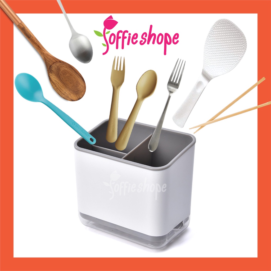 Utensil Holder Chopstick Fork Spoon Storage Box Drainer Cutlery Holder ...