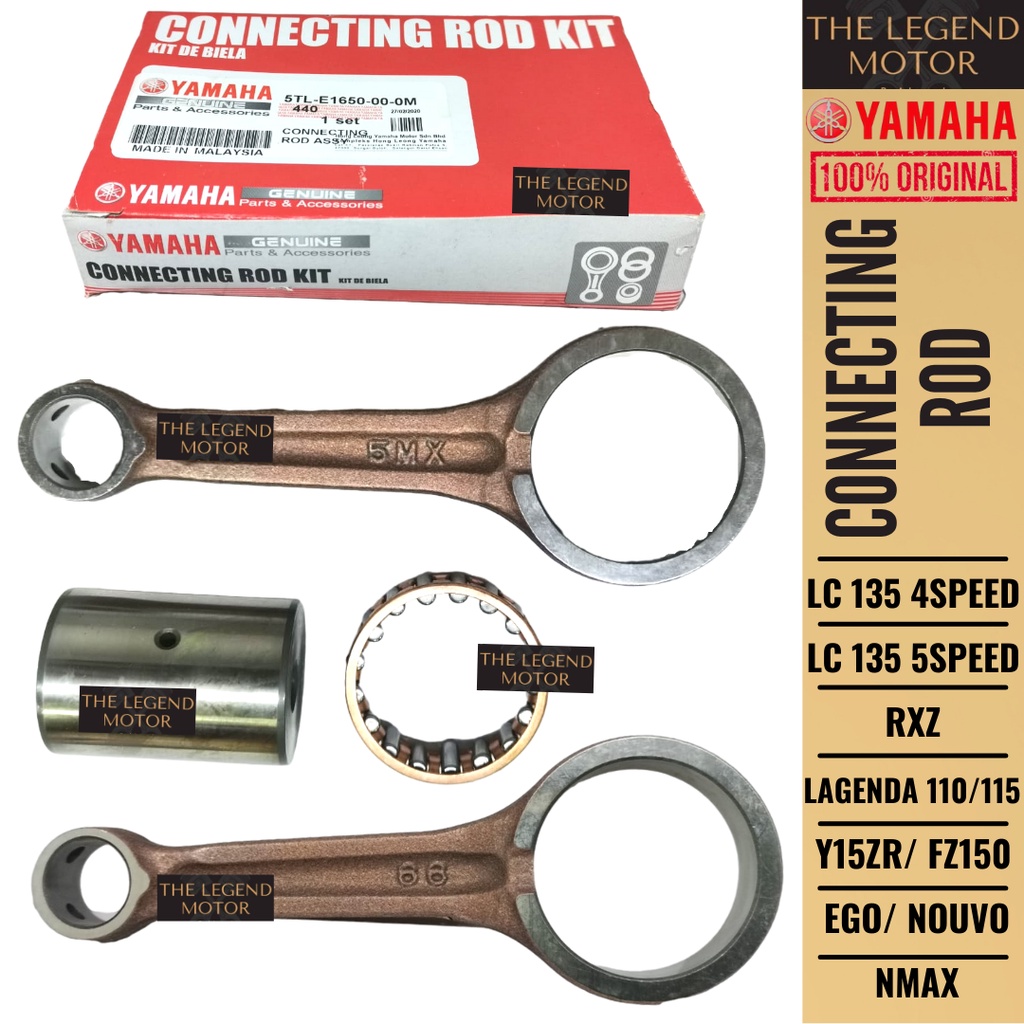 100% Original Yamaha CON ROD CONNECTING CONROD RXZ Y125Z LC135 Lagenda ...