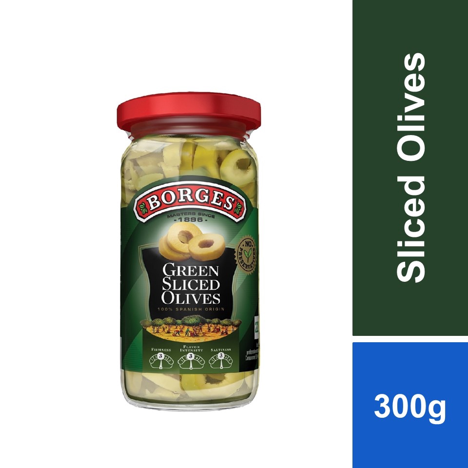 Borges Sliced Green Olives 340g | Shopee Malaysia
