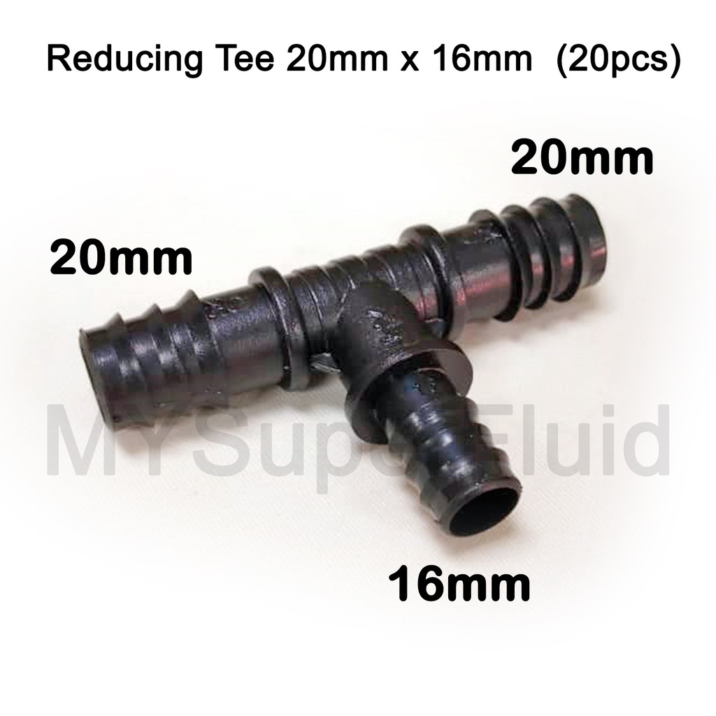 (20pcs) LDPE Reducing Tee 20mm x 16mm | Shopee Malaysia