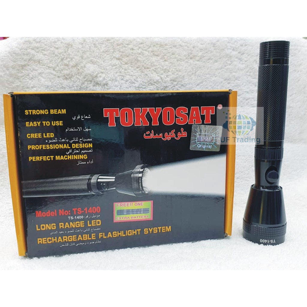 TOKYOSAT TORCH TS-1400 JAPAN PREMIUM QUALITY RECHARGEABLE WITH 2 YEAR ...