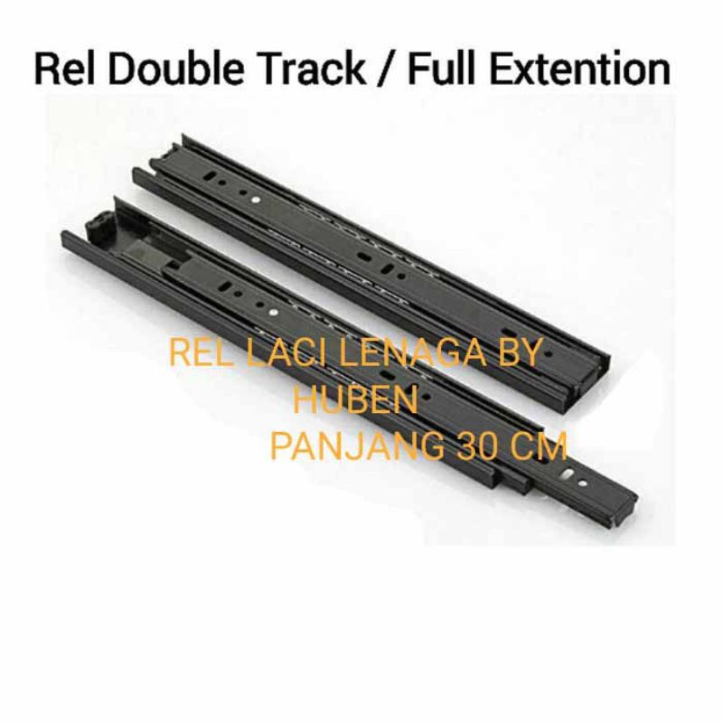 Lenaga Drawer Rail BY HUBEN Double Track Ball Bearing / Cupboard Rail ...